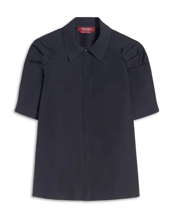 Max Mara Puff Sleeve Shirt - Black