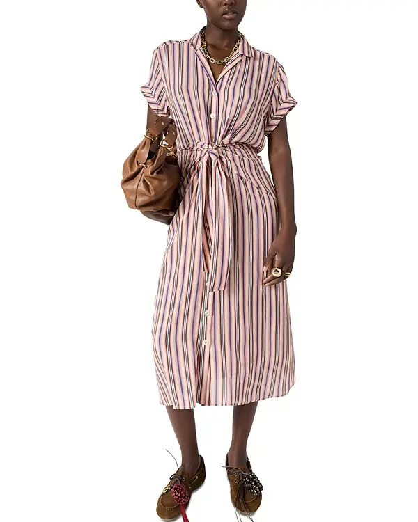 Gerard Darel Raena Twisted Waist Shirt Dress