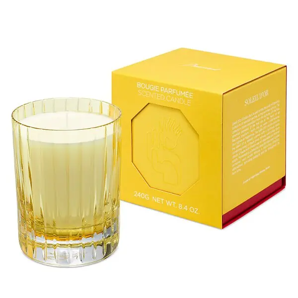 THE MARTHA, BY BACCARAT 4 Elements Scented Candle Soleil D'or - Yellow