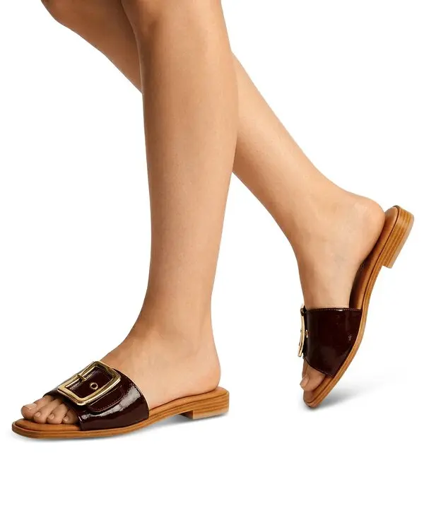 La Canadienne Stefan Slide Sandals - Brown