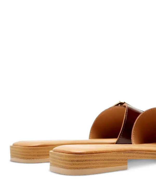 La Canadienne Stefan Slide Sandals - Brown