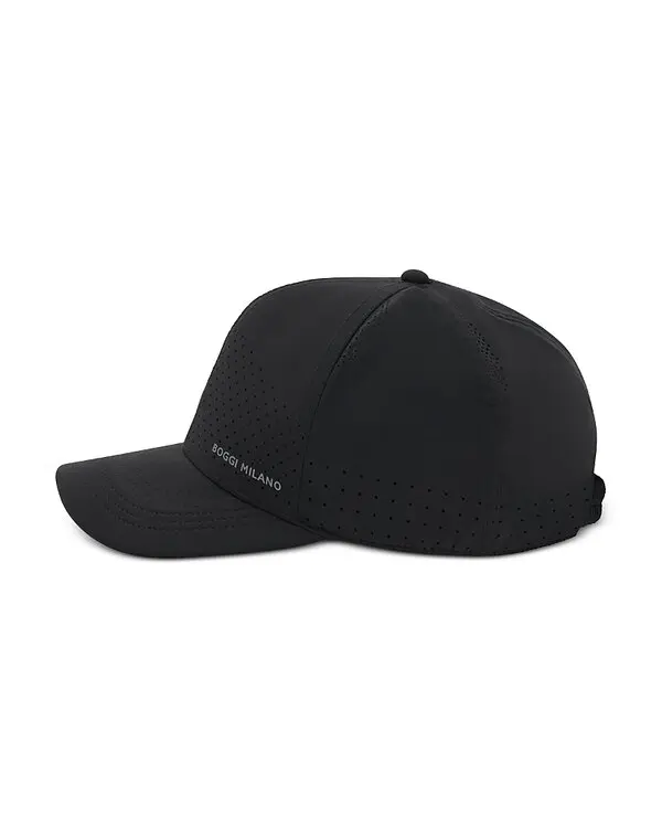 Boggi Milano Technical Fabric Baseball Cap - Black