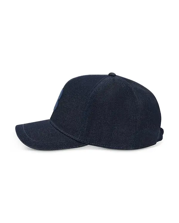 Boggi Milano Denim Baseball Cap - Blue