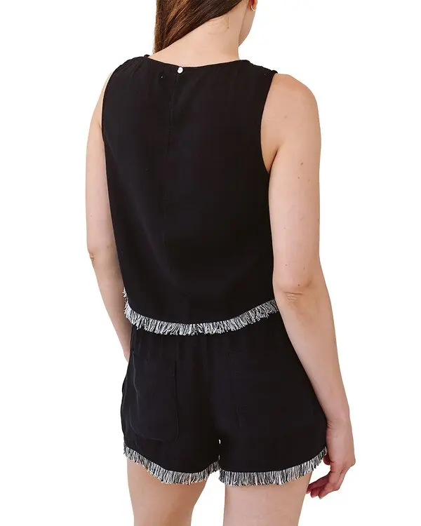 Bella Dahl Sleeveless Frayed Trim Tank