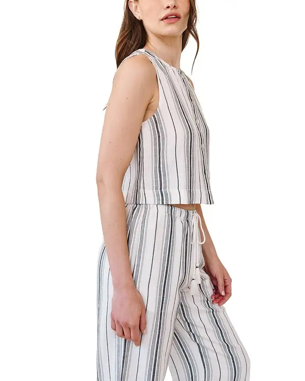 Bella Dahl Sleeveless Button Front Top - Boardwalk