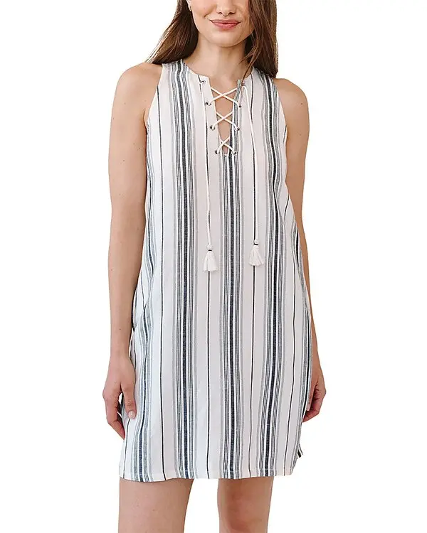 Bella Dahl Sleeveless Lace-up Mini Dress - Boardwalk