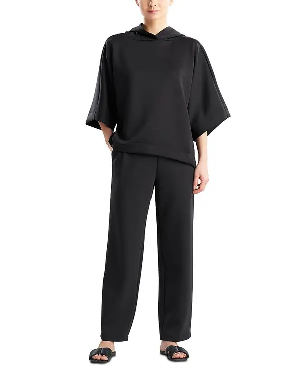 Natori Everywear Scuba Knit Hoodie - Black