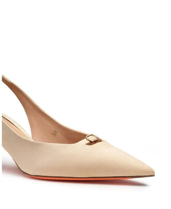 Santoni Mid-heel Slingback - Beige