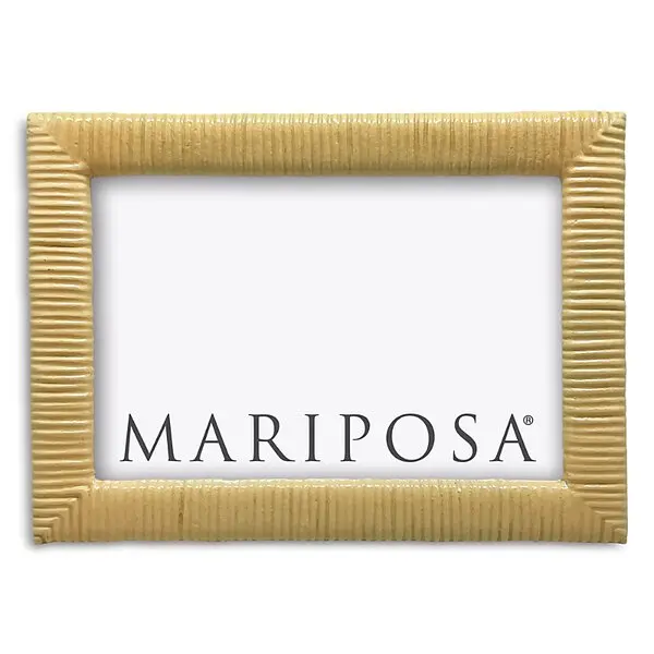 MARIPOSA Woven Look Frame, 4 X 6 - Yellow