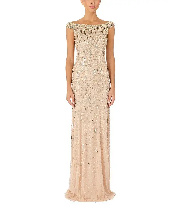Jenny Packham Jessie Beaded Gown - Illusion