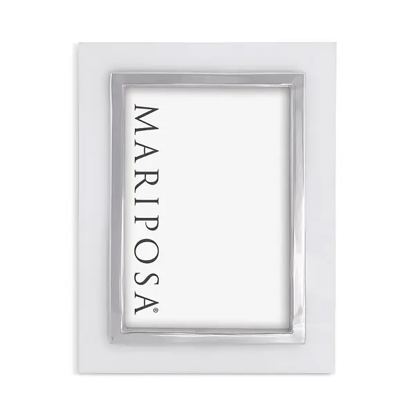 MARIPOSA Metal Trim Frame, 5 X 7 - White