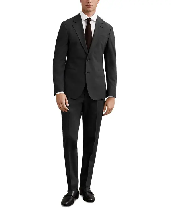 REISS Plain Weave Mixer Suit Trousers
