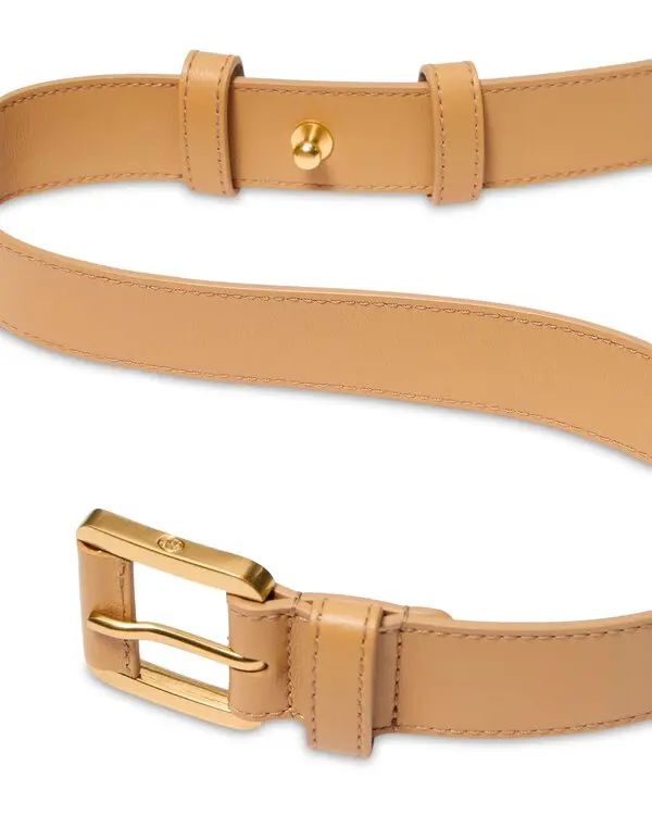Michael Kors Kaitlin Roller Buckle Belt - Cashew
