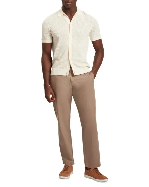 Ted Baker London Jorien Short Sleeve Crochet Stitch Button Through Shirt