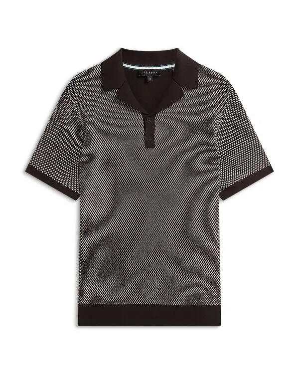 Ted Baker London Gregry Small Stitch Knit Polo Shirt