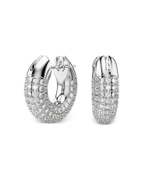SWAROVSKI Dextera Pave Hoop Earrings - No Color