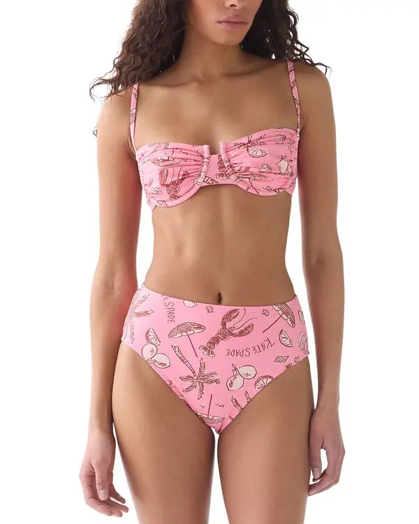 Kate Spade New York High Cut Bikini Bottom