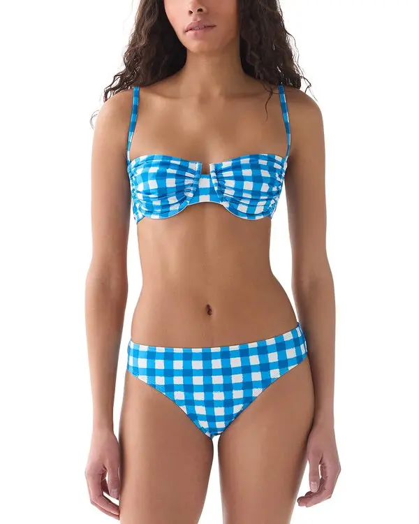 Kate Spade New York High Cut Bikini Bottom - Santorini Blue
