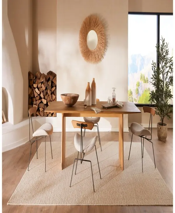 MINK PREMIER Mink Home Lorent Lor01 8'x10' Area Rug - Sand