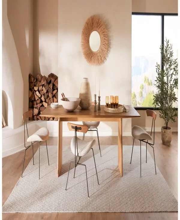 MINK PREMIER Mink Home Caldera Cal01 9'x12' Area Rug - Silver