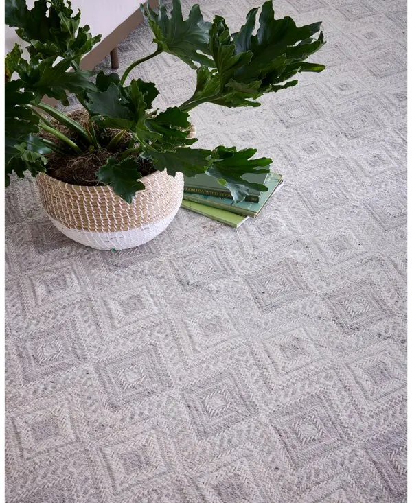 MINK PREMIER Mink Home Sorelle Sor02 8'x10' Area Rug - Silver