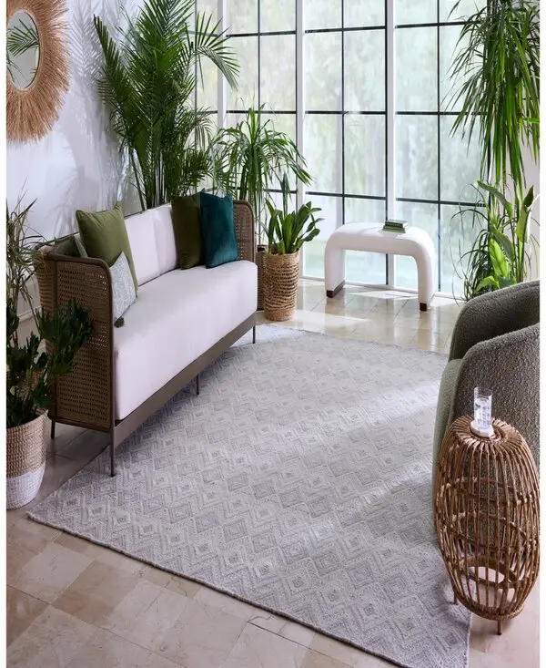 MINK PREMIER Mink Home Sorelle Sor02 8'x10' Area Rug - Silver