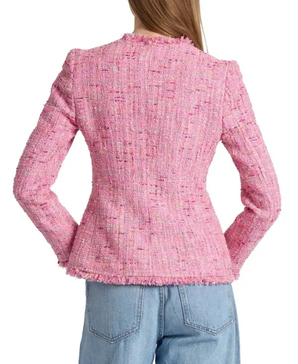 Santorelli Cynthia Jacket In Luxury Cotton Blend Tweed