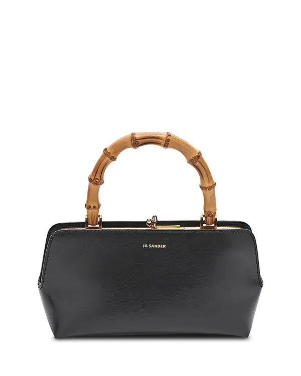 JIL SANDER Goji Mini Leather Handbag - Black