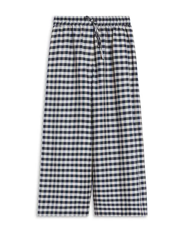 Max Mara Wkddonare Plaid Wide Leg Pants