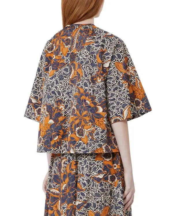 Max Mara Printed Cotton Top