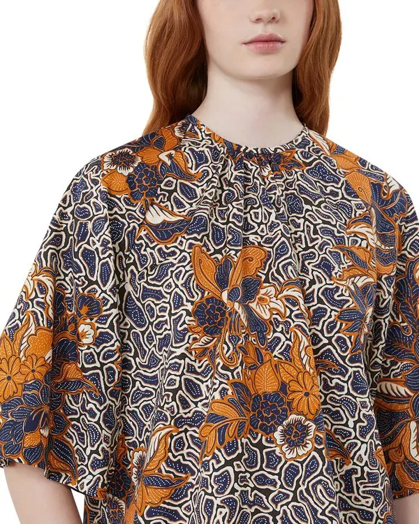 Max Mara Printed Cotton Top