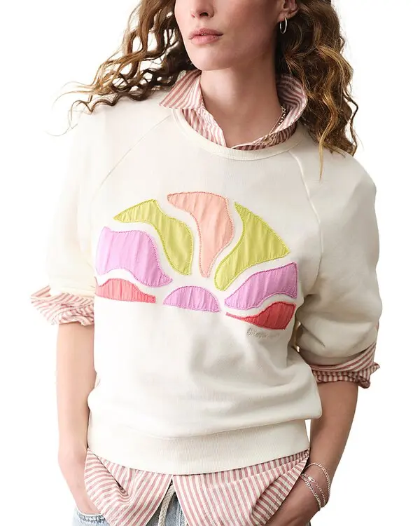 Marine Layer Cloud 9 Terry Sweatshirt - Antique White