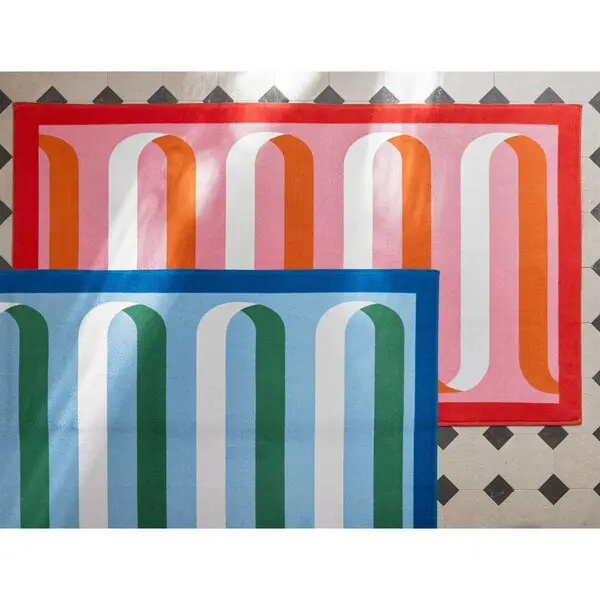 MATOUK Ribbon Beach Towel - Flamingo