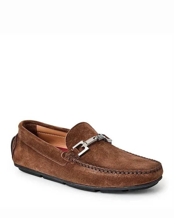 Bruno Magli Taso Suede Loafers - Brown Suede