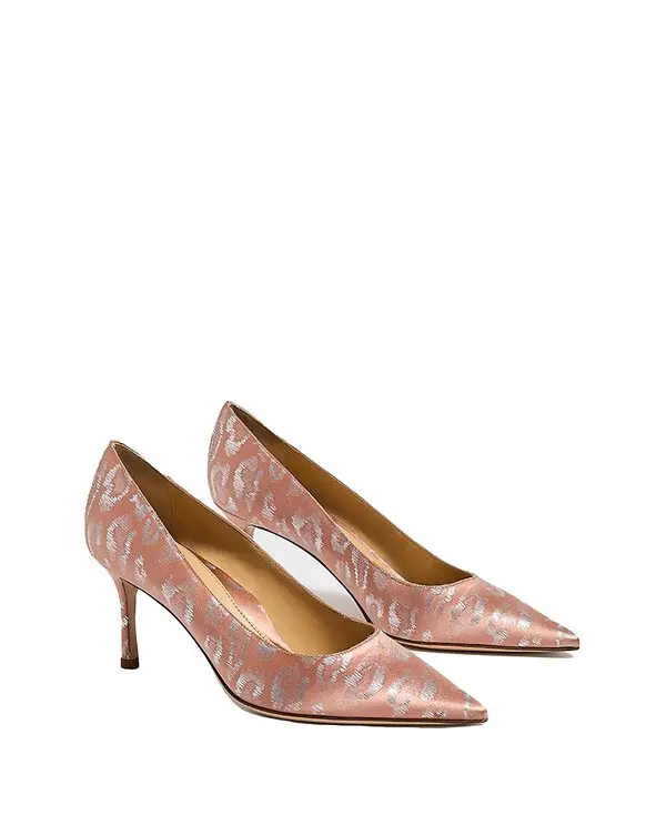 Marion Parke Classic Silk 70 Pump - Blush Leopard