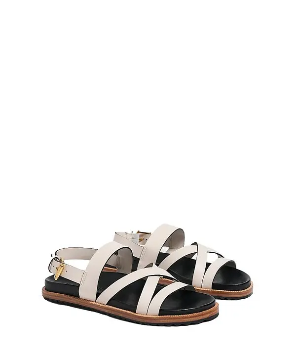Marion Parke Nappa Aria Molded Footbed Sandal - Ivory