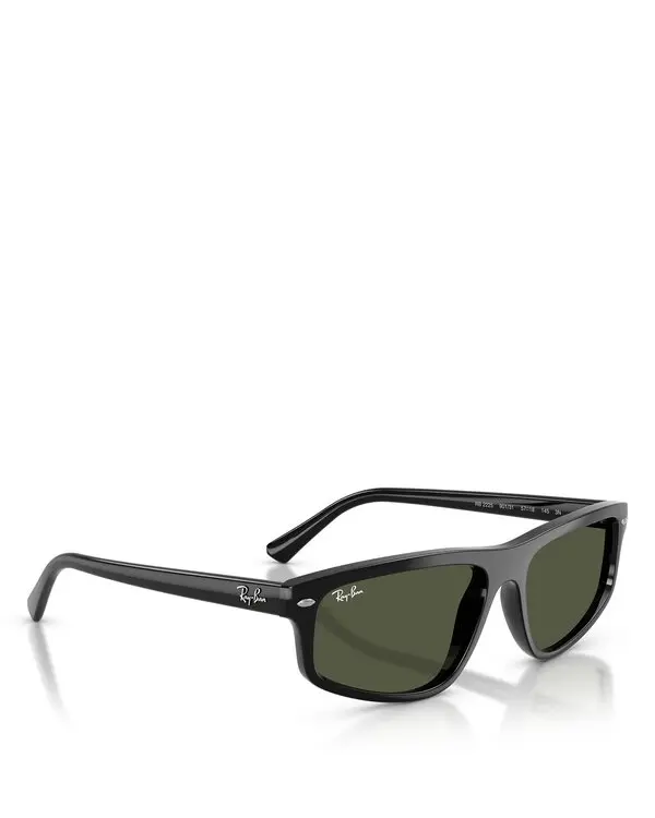 Ray-ban Rectangular Sunglasses, 59mm - Black