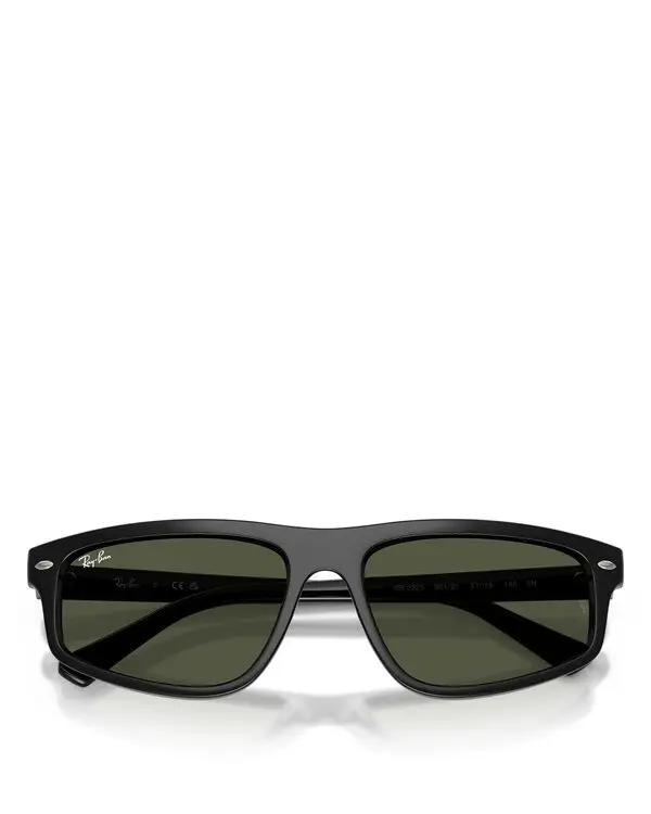 Ray-ban Rectangular Sunglasses, 59mm - Black