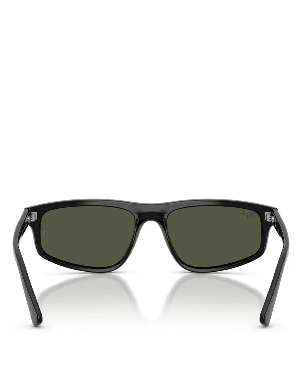 Ray-ban Rectangular Sunglasses, 59mm - Black