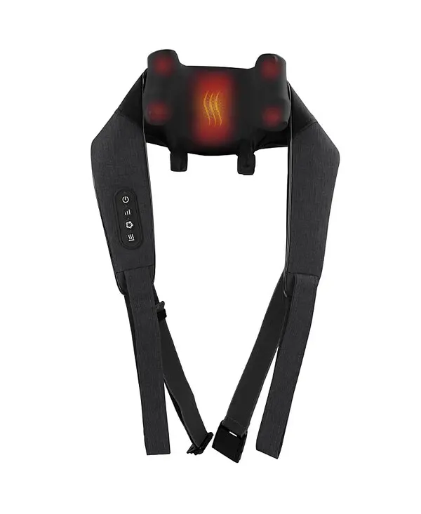 MIKO Wave Heated Neck & Back Massager With Heat, Cordless And Hands-free