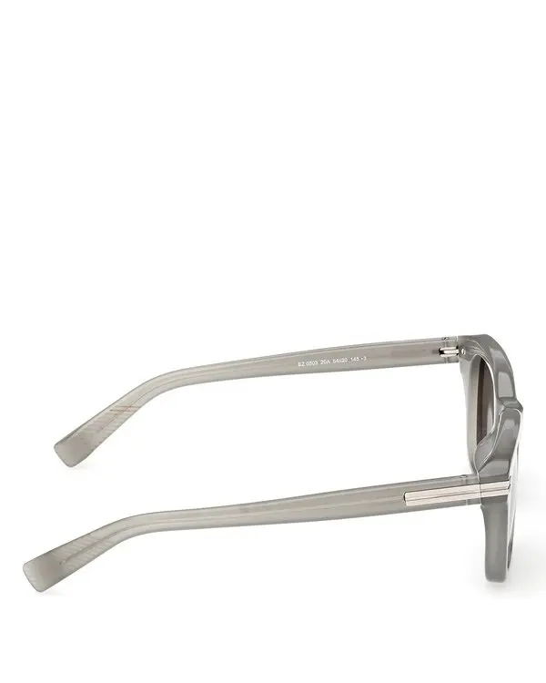 Zegna Geometric Sunglasses, 54mm - Grey