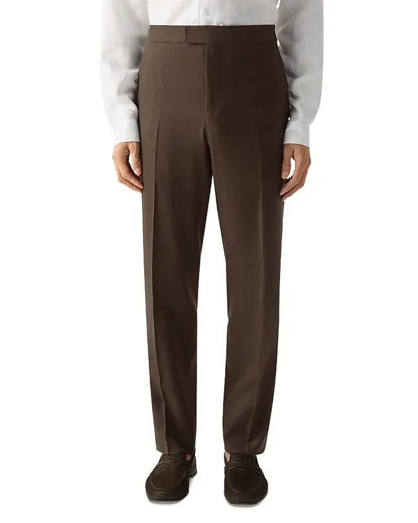 Zegna Oasi Lino Pants - Dark Brown
