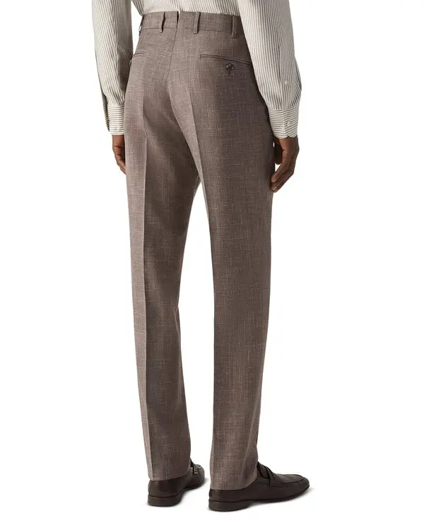 Zegna Slim Fit Pleat Trousers