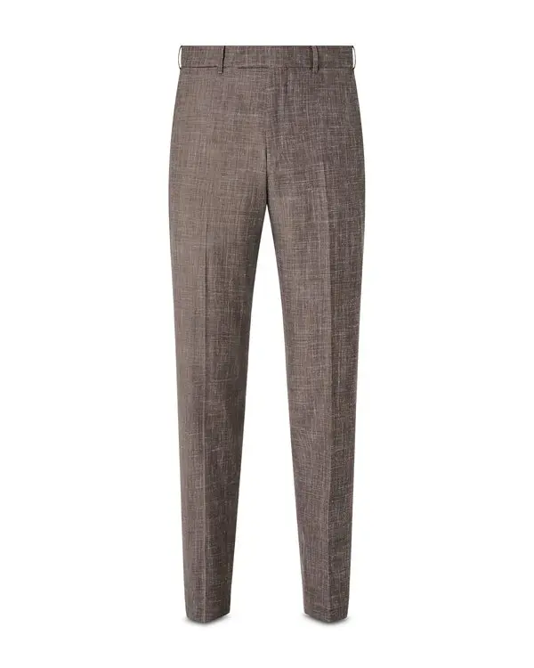 Zegna Slim Fit Pleat Trousers