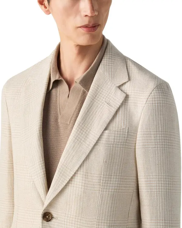 Zegna Crossover Linen, Wool, And Silk Jacket