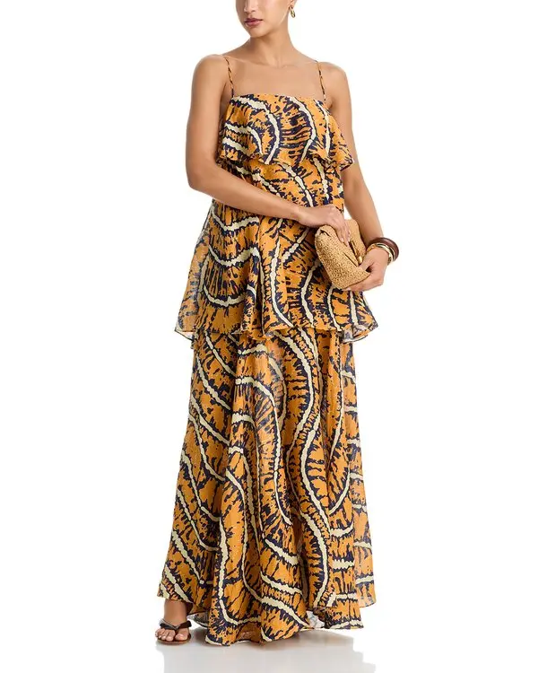 ALEMAIS Ripple" Tiered Maxi Dress