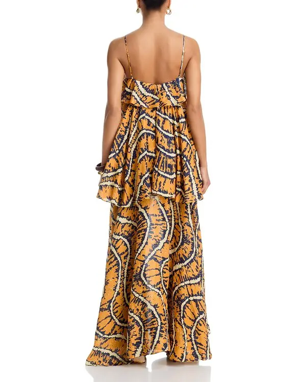 ALEMAIS Ripple" Tiered Maxi Dress