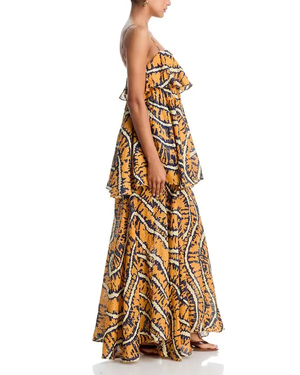 ALEMAIS Ripple" Tiered Maxi Dress