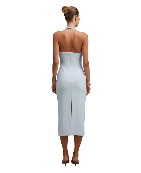 EVER NEW Georgie Halter Ruched Bodycon Dress