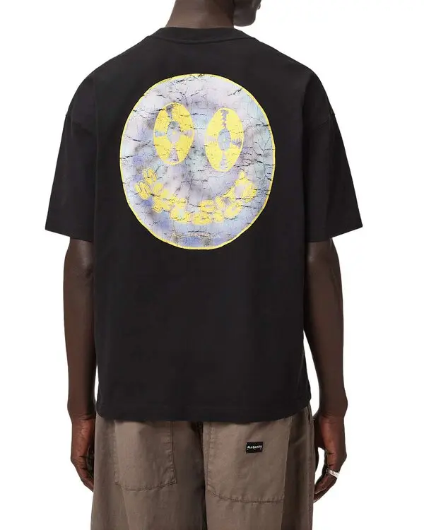ALLSAINTS Spinner Short Sleeve Crew - Washed Black